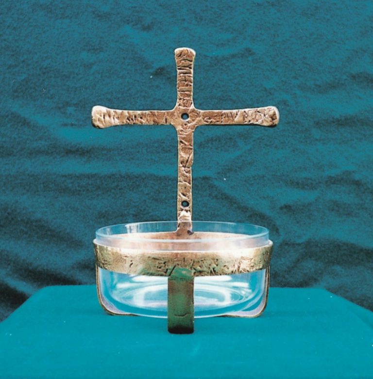 Glass and Bronze Stoup - King Richards