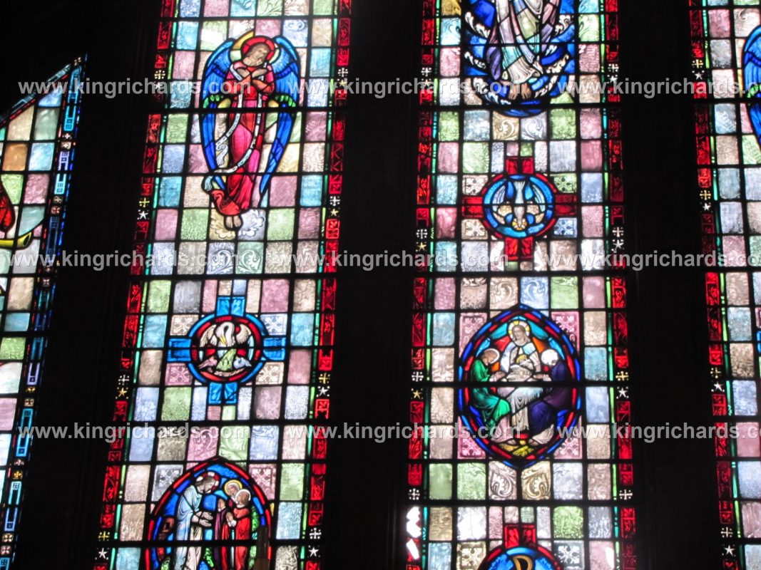 Antique Iconic Connick Studios Windows - King Richards